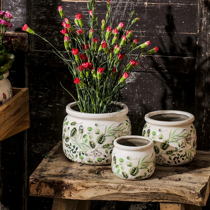 Large-Caliber-Ceramic-Flower-Pots-Home-Indoor-Balconies-Light-Luxury ...