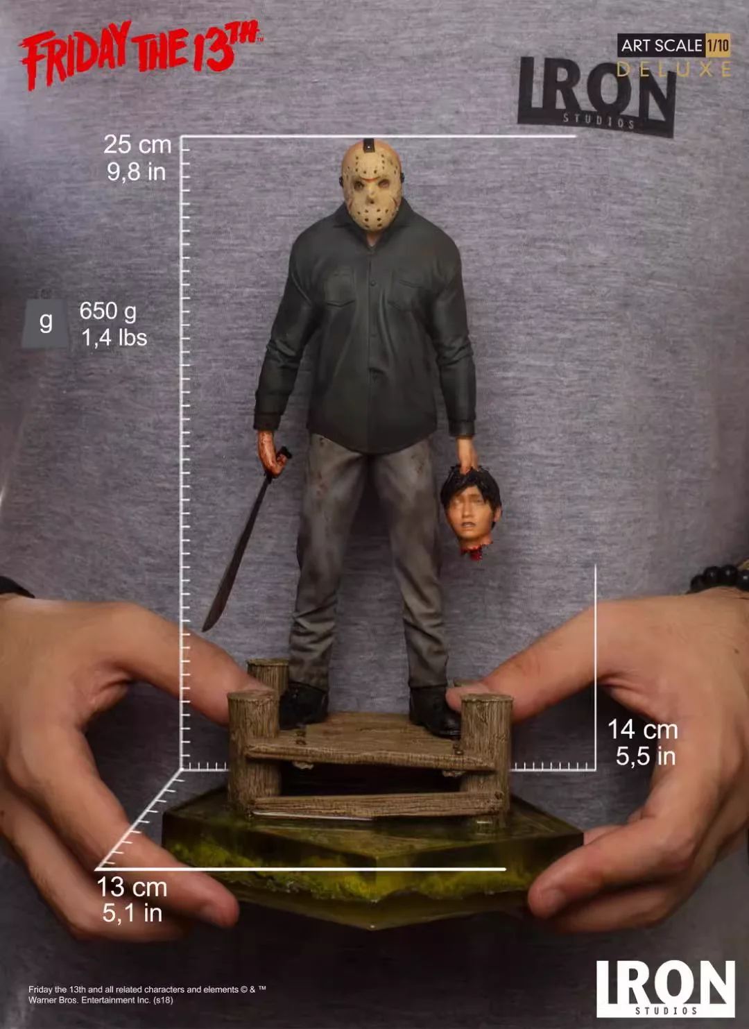 Original Iron Studios 1/10 Jason Voorhees Statue Action Figure Model ...