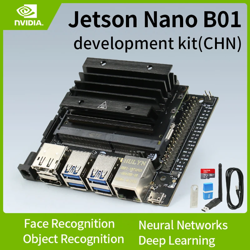 Jetson nano b01 kit de iniciación de inteligencia artificial, sensor ...