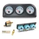 2" 52MM Triple Gauge 3 In 1 Water Temp Gauge Oil Pressure Gauge Oil ...