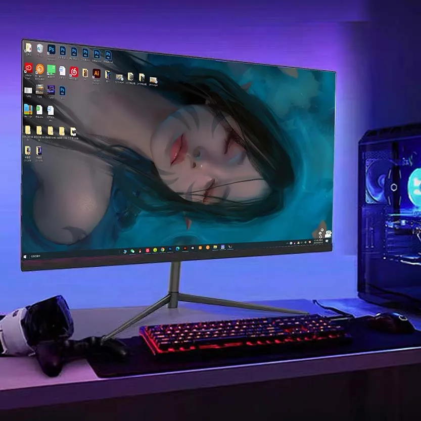 Munitor-Monitor-curvo-Led-para-videojuegos-pantalla-de-ordenador-24-Lcd ...