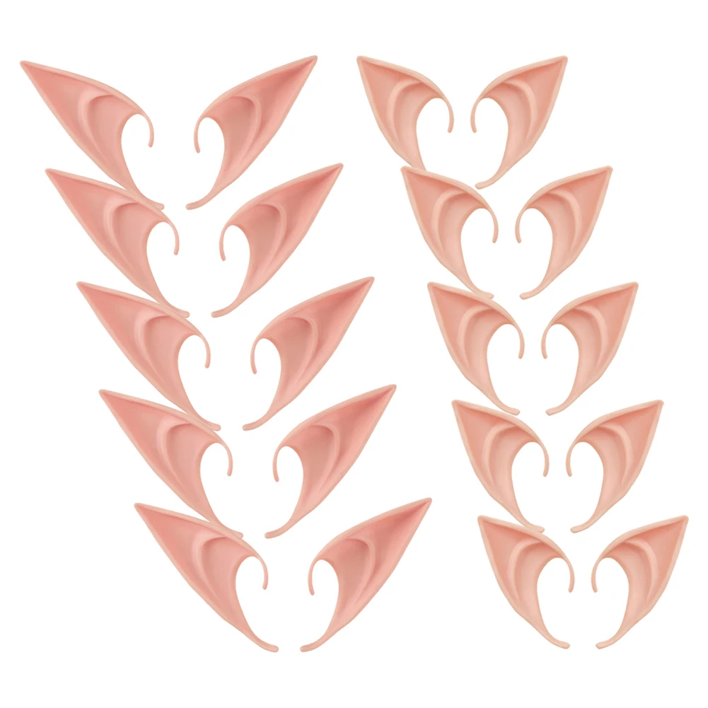 Cosplay Elf Ears Halloween Latex Fairy Angel Elf Masquerade Party ...