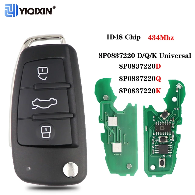 YIQIXIN Circuit Board Flip Car Key For Audi A3 TT S3 A4 S4 Cabrio ...