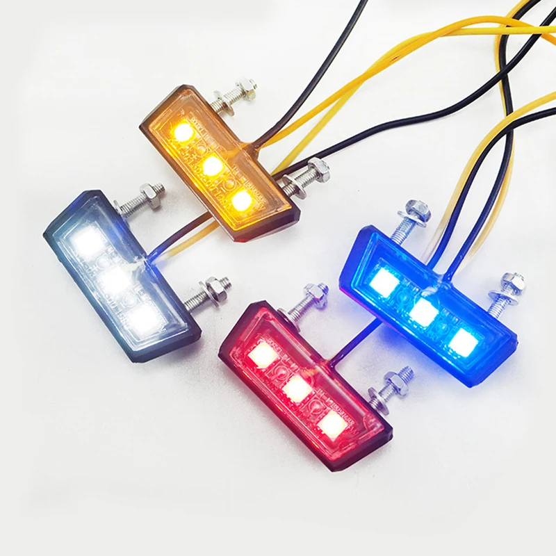 LED Tail Rear Light Motorbike License Mini Motorcycle Car Plate Light ...