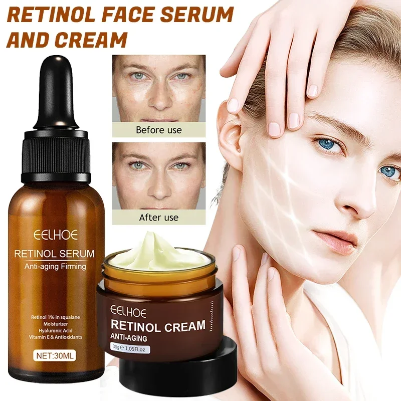 2PCS-Retinol-Face-Cream-Set-Wrinkle-Remover-Anti-Aging-Firming-Lifting ...
