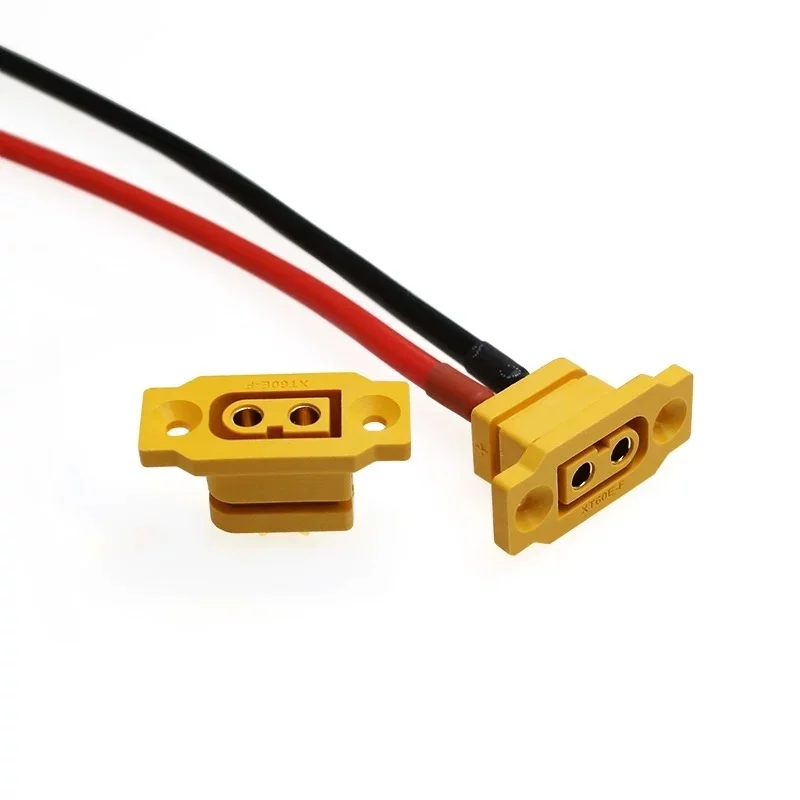 30A XT60E Lithium Battery Charging Plug Fixed Female plug XT60 Gold ...