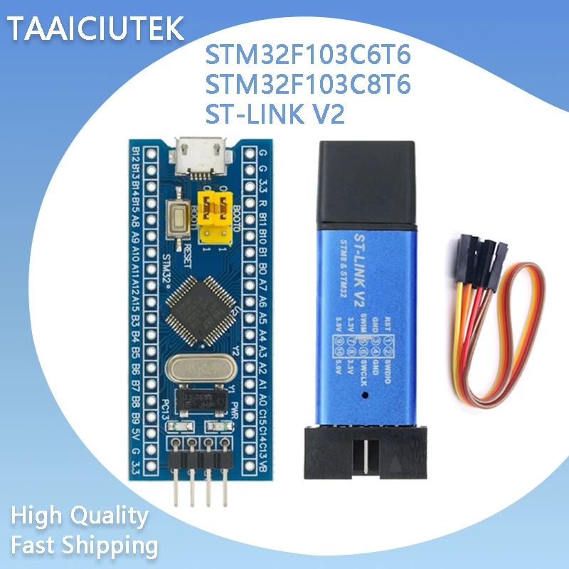 St-link Stm32f103c8t6 Stm32f103c6t6 St-link V2 Mini Stm8 Stm32 ...