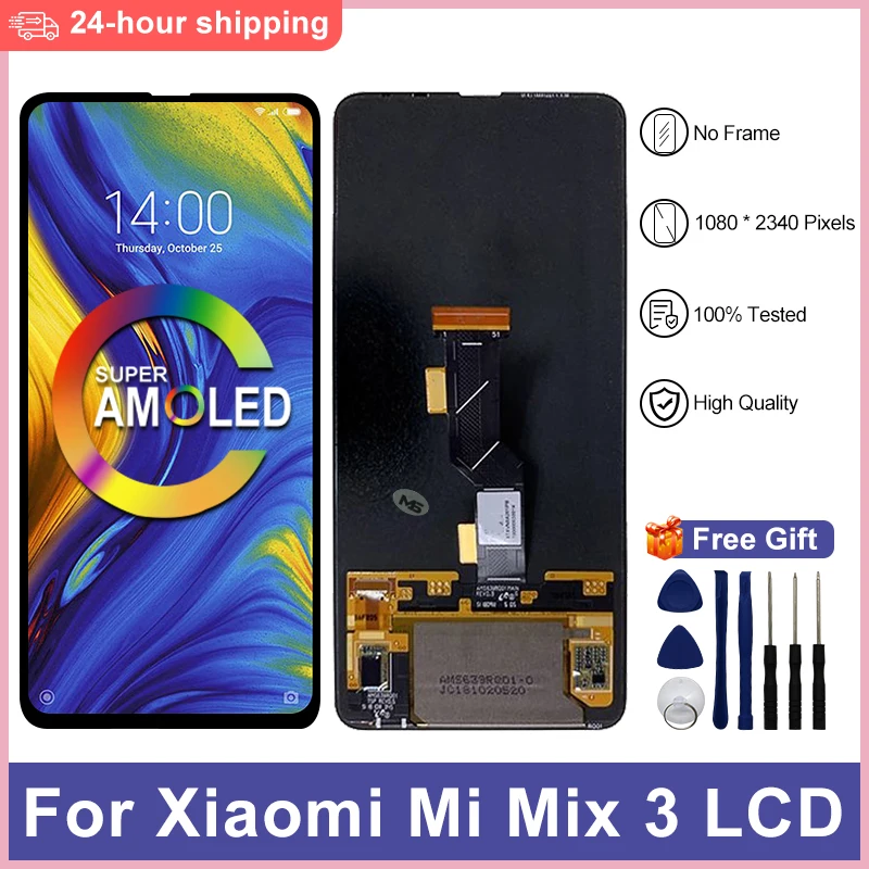 6-39-Super-AMOLED-For-Xiaomi-Mi-Mix-3-LCD-Display-M1810E5A-Touch-Screen ...