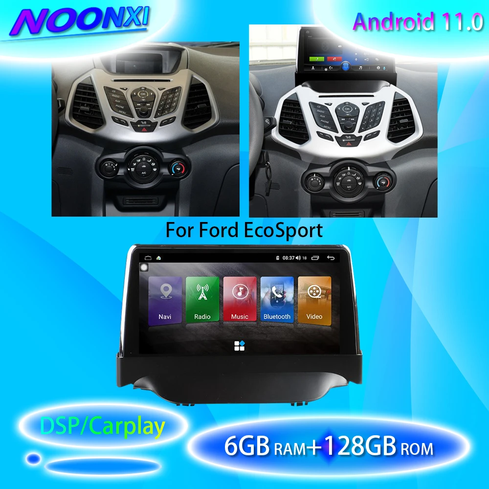For Ford Ecosport 2013 2014 2015 2016 2017 Android 11 Car Multimedia Player Gps Navigation Video ...