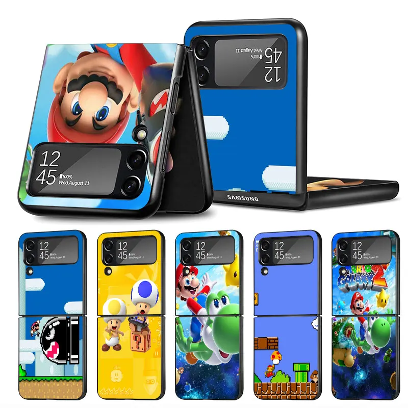 Super Marios Cute Bros Phone Case for Samsung Galaxy Z Flip 3 5G Z Flip ...