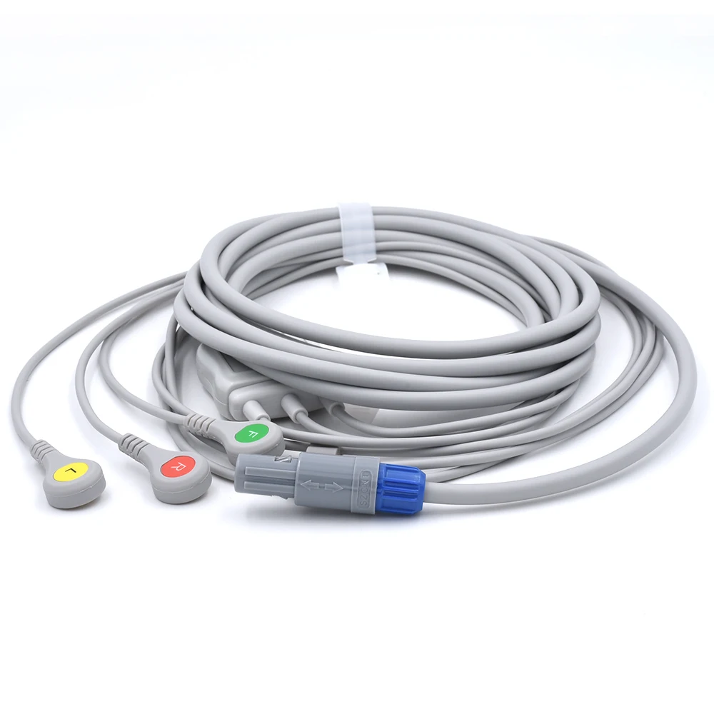 compatible-for-GE-Healthcare-Logiq-S8-Vet-Vivid-e-3-lead-ECG-patient ...