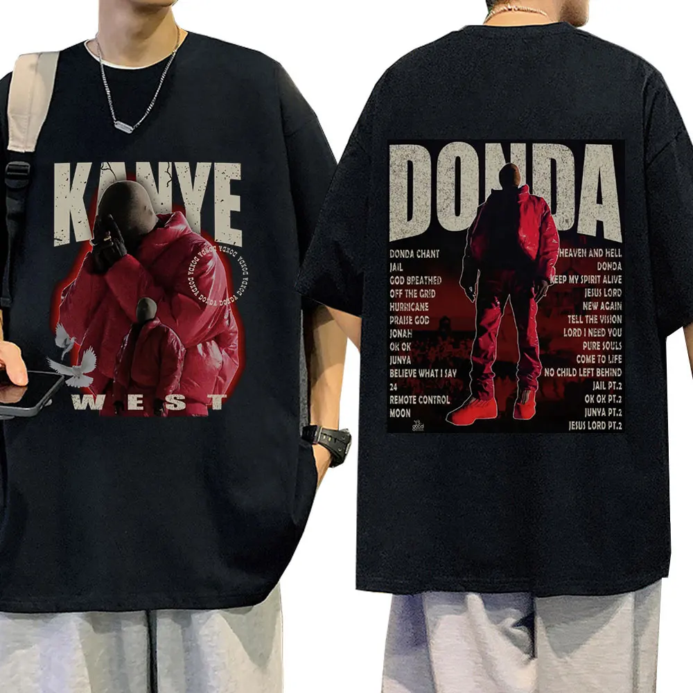 Rapper-Kanye-West-Donda-Graphic-Print-T-Shirt-Men-s-Fashion-Hip-Hop ...