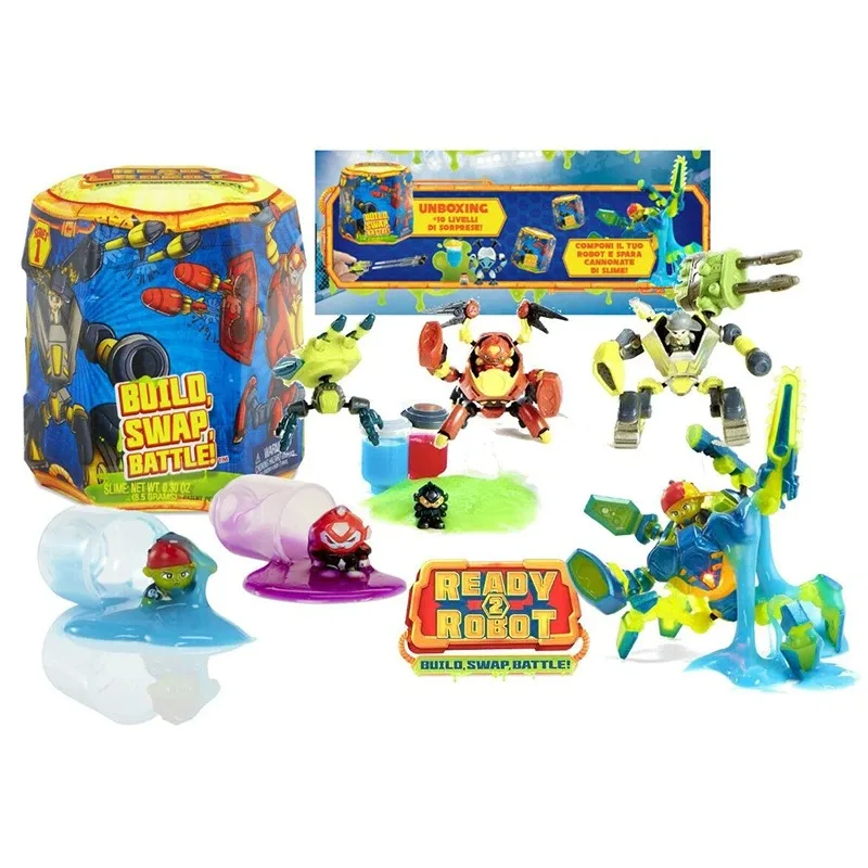 Ready 2 Robots Pilot Figures with Slime Weapons Mystery Build Swap ...