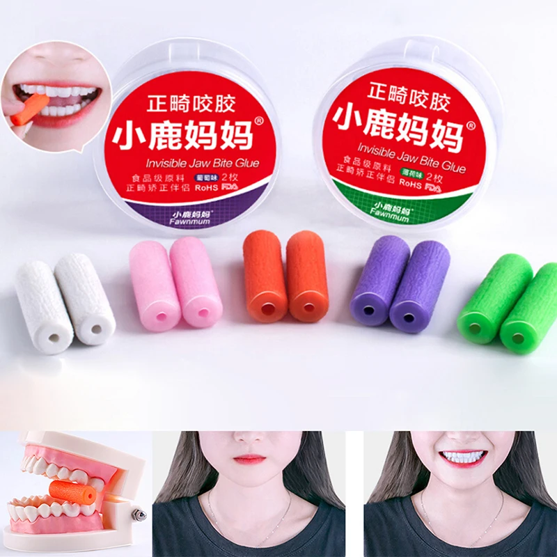 2pcs-Aligner-Teether-Teeth-Silicone-Jaw-Seaters-Retainer-Chompers-Trays ...