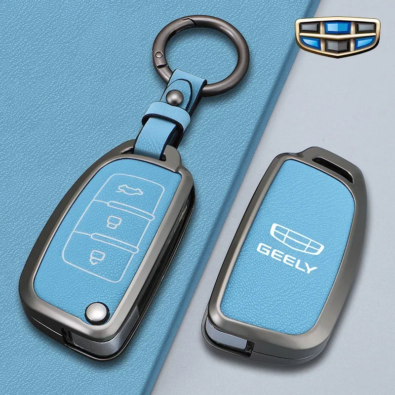 3-Buttons-zinc-alloy-Car-Key-Cover-Protect-Skin-Case-for-Geely-GX3-EC7 ...