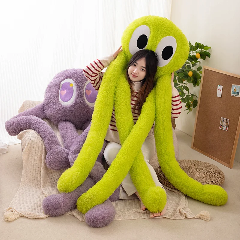 200CM-Giant-Green-Purple-Octopus-Alien-Monster-Toy-Stuffed-Long-Arms ...