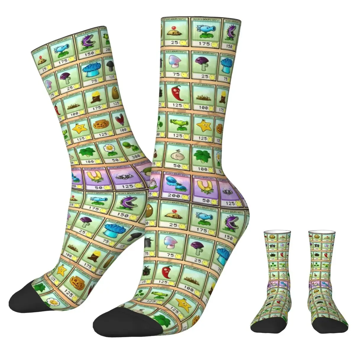 Plants-Vs-Zombies-PVZ-Cartoon-Game-Sock-Happy-Funny-Male-Men-Socks ...