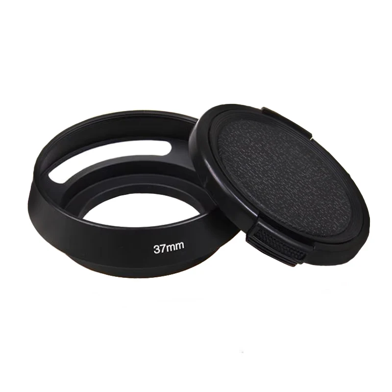 37 39 43 46 49 52mm 37mm to 77mm metal tilted vented Lens Hood Shade ...