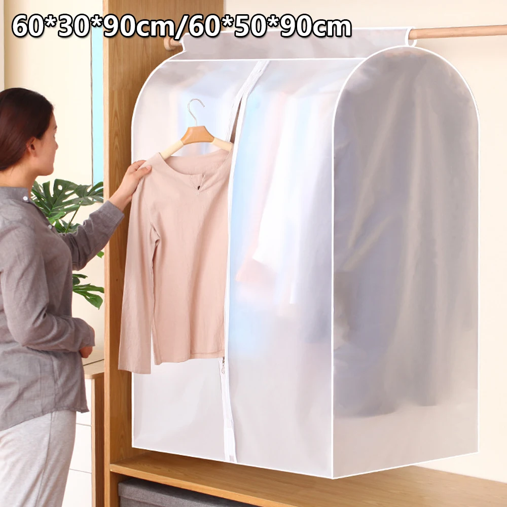 Clothes-Hanging-Dust-Cover-Transparent-Dress-Suit-Coat-Storage-Bag ...