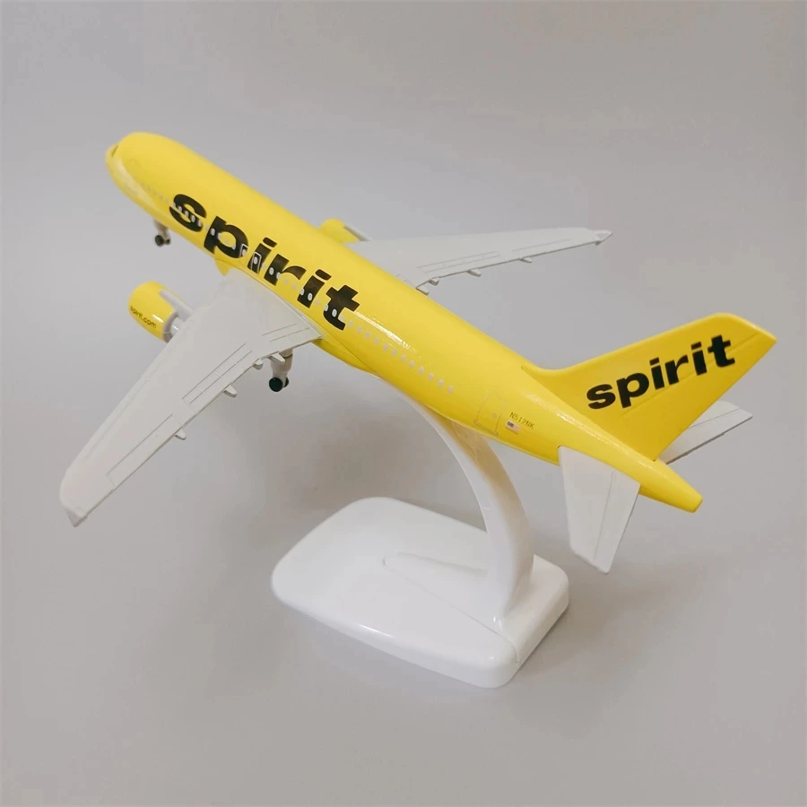 NEW-20cm-Alloy-Metal-USA-Air-Spirit-Airlines-Airbus-320-A320-Diecast ...