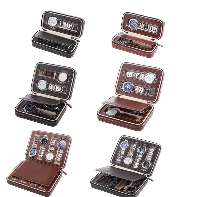 2-4-8-Slot-PU-Leather-Watches-Organizer-Box-Travel-Storage-Bag-Pouch ...