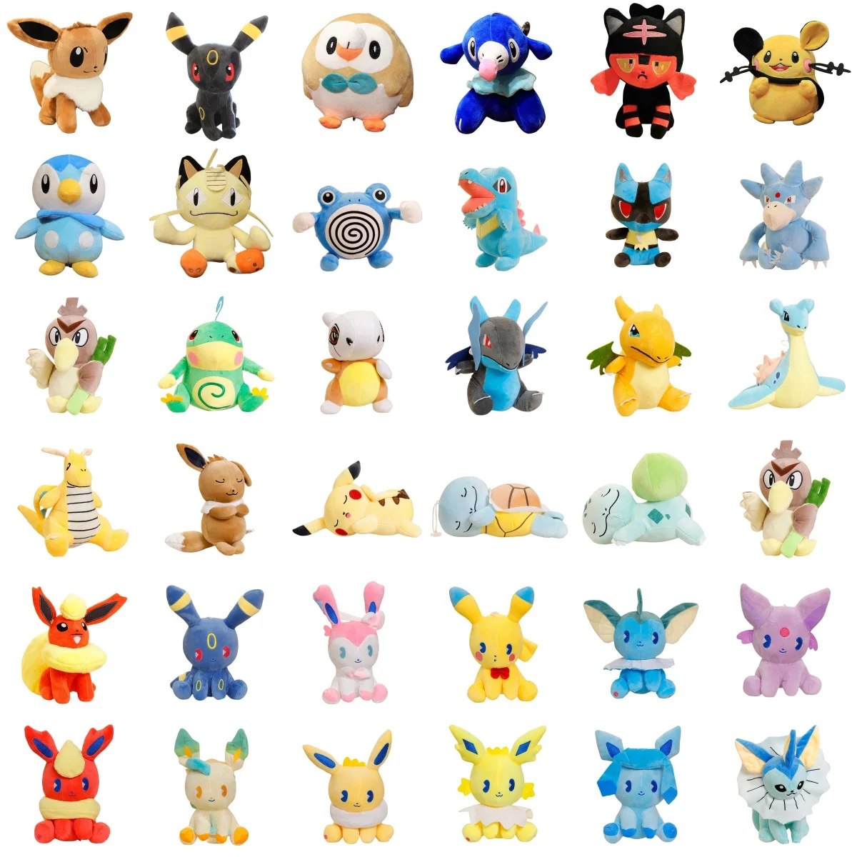 Pokemon-Pikachu-Plush-Eevee-Lapras-Haunter-Totodile-Umbreon-Litten ...