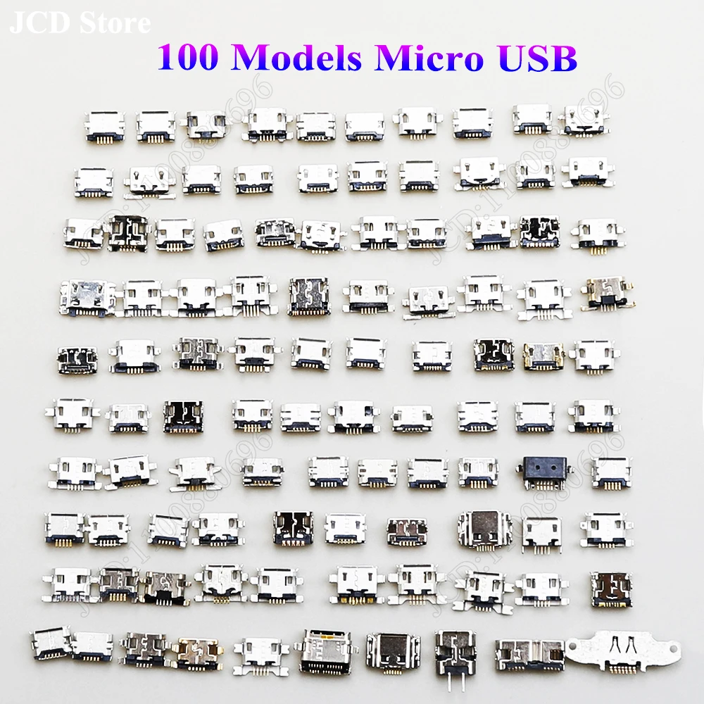 100 Models Charging Connector Micro Usb Jack For Samsung ASUS SONY HP ...
