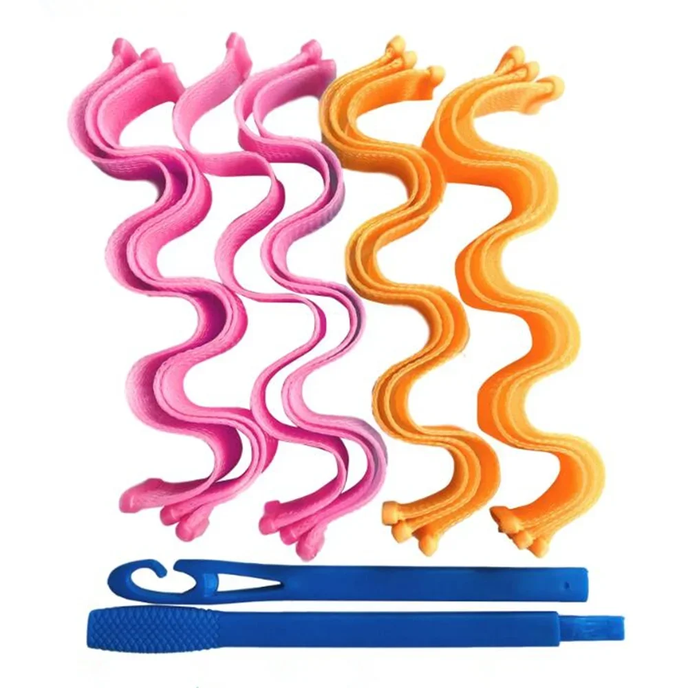 12pcs-Heatless-Hair-Curler-No-Heat-Hair-Rollers-Soft-Curls-Curling-Rod ...
