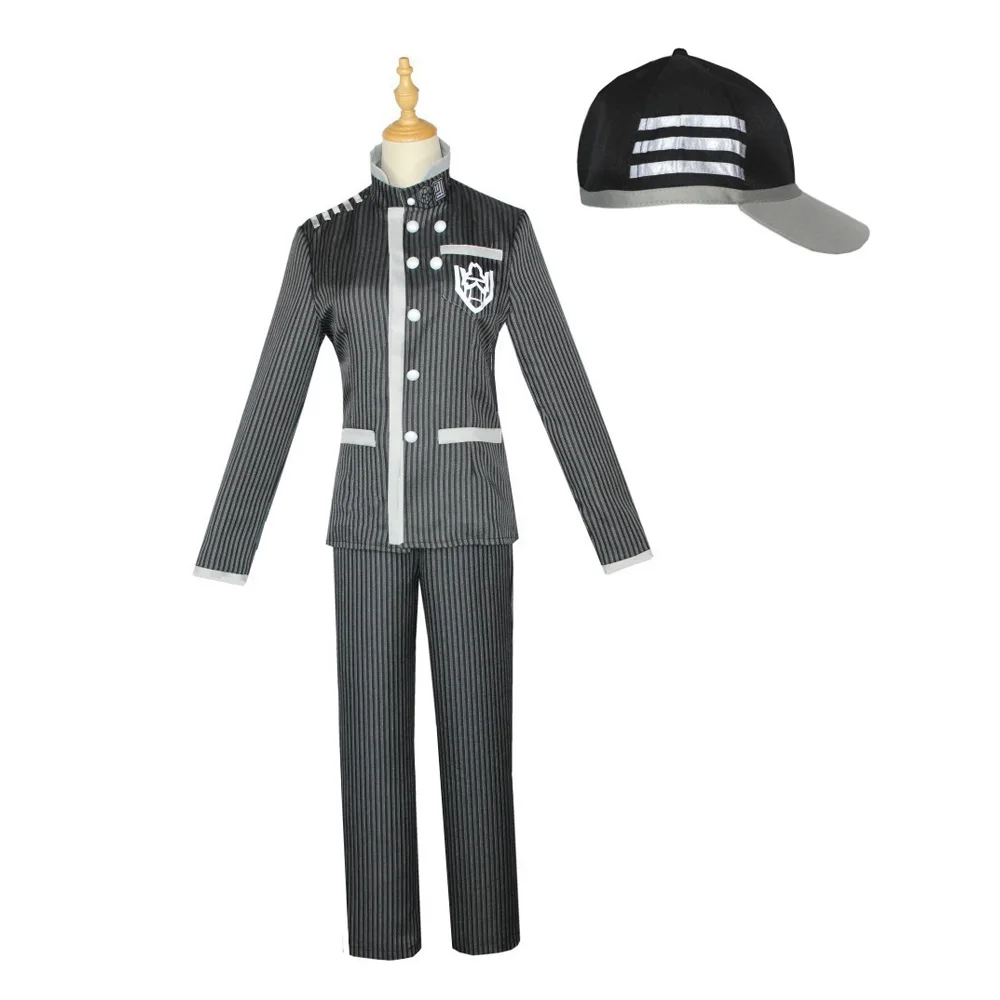 Anime-Danganronpa-V3-Saihara-Shuichi-Detective-Uniform-Hat-Cosplay ...