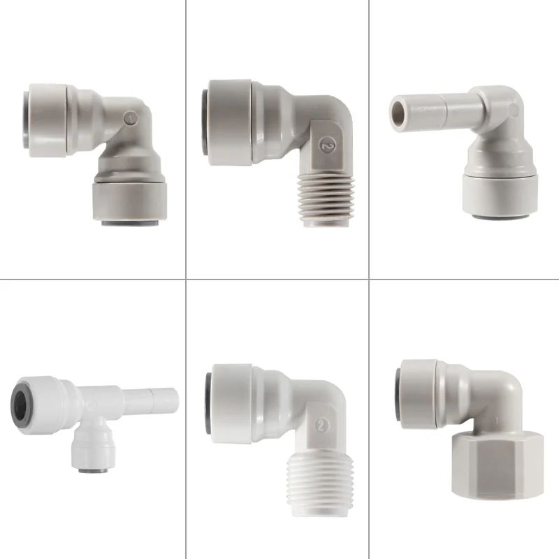 Elecqueen-Elleboog-Push-Fit-Fitting-3-8-Plastic-Slang-Snelkoppelingen-Tubing-Joint-90-Verbinding ...