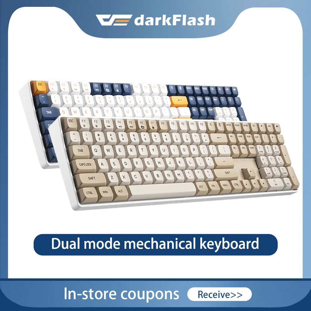 Darkflash GD108 Mechanical Gaming Keyboard 2.4G Wireless USB Type C ...