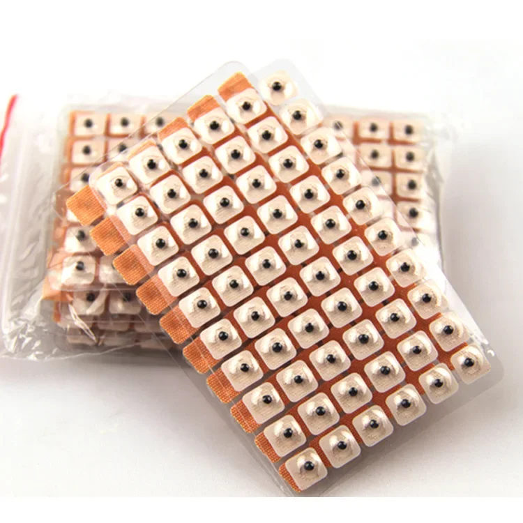 600Pcs-lot-Chinese-Magnets-Plated-Seeds-Sticker-Paste-Bean-Ear-Massage ...