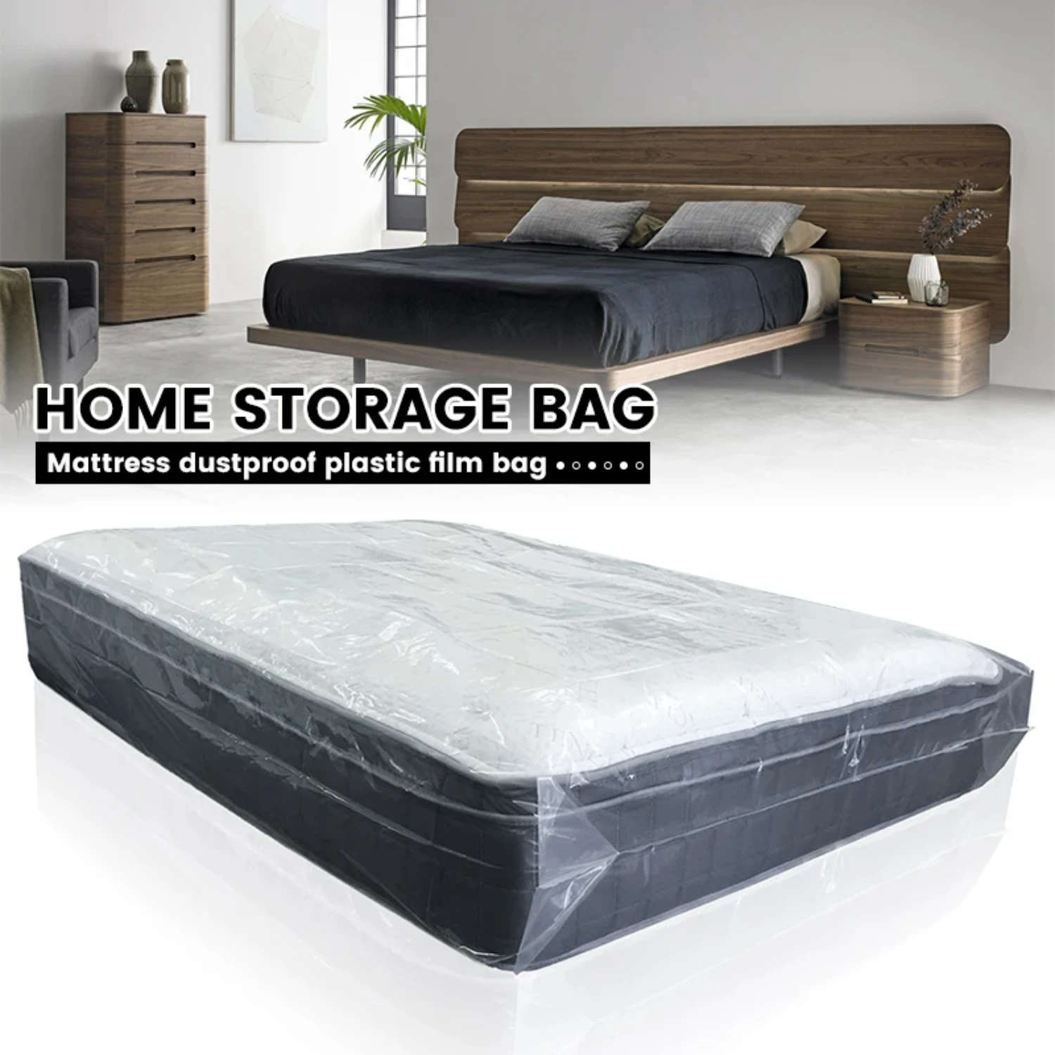 Extra-Large-High-Quality-Waterproof-Transparent-Mattress-Protector-Bag ...
