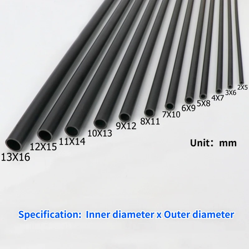 2-St-ck-L-nge-500mm-schwarz-PVC-Kunststoff-Rohr-Rohr-od-5-18mm-Aquarium ...