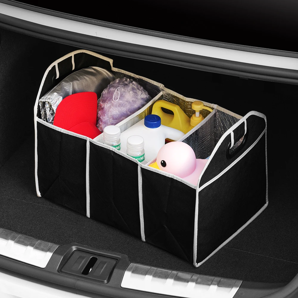 Insulated Storage Box Car Trunk Thermal Bag Folding Organizer ...