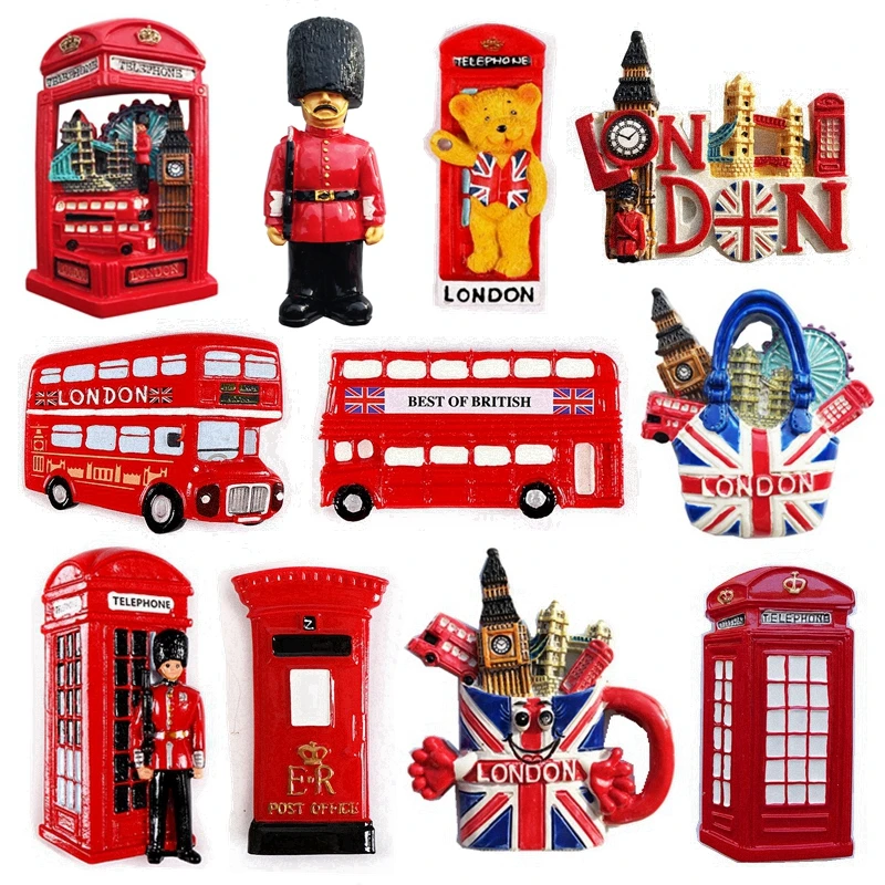 Handmade-British-Soldiers-Bus-Phone-Booth-In-London-3D-Fridge-Magnets ...