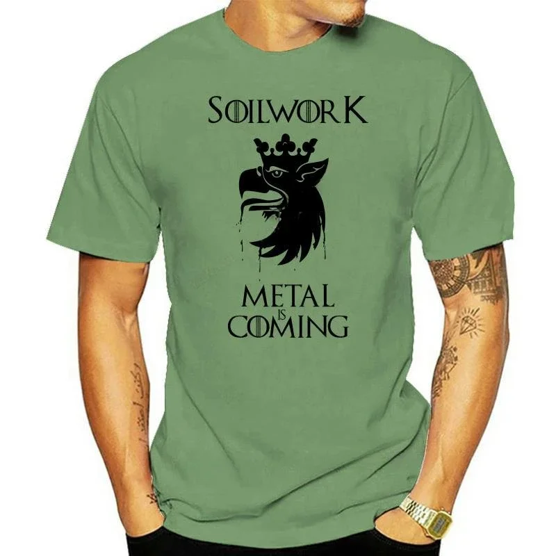 MELODIC-DEATH-T-shirt-impressa-digital-T-casual-Tops-novos-SOILWORK ...