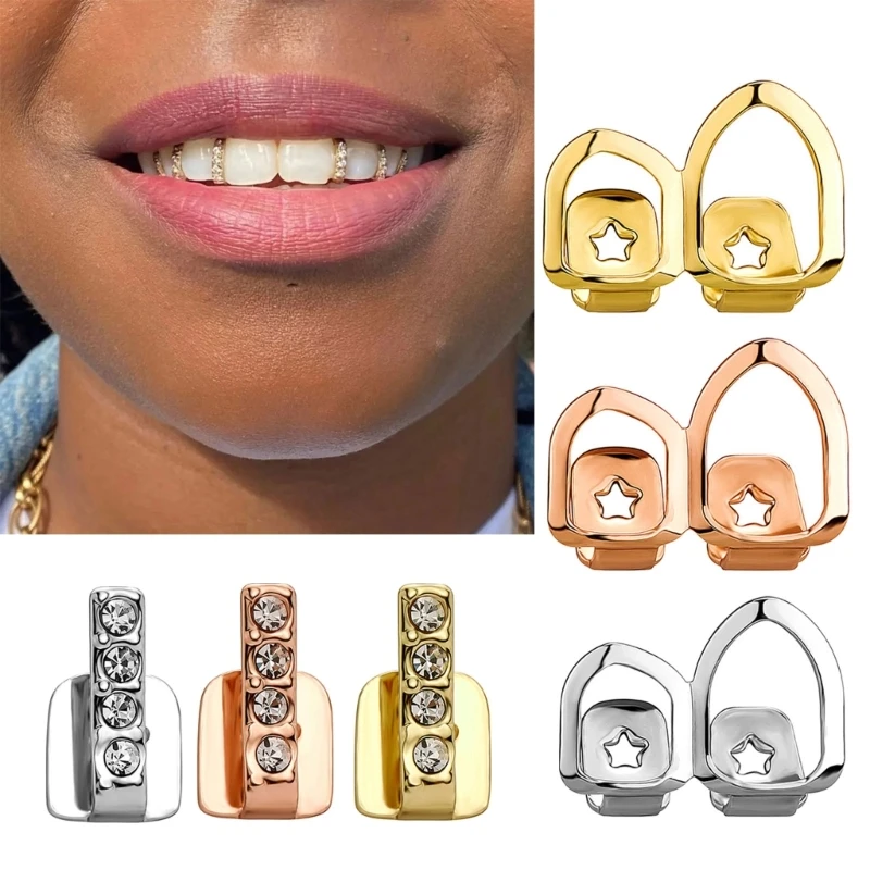 Fashionable-Tooth-Hollow-Single-Double-Vertical-Teeth-Dental-Grills ...