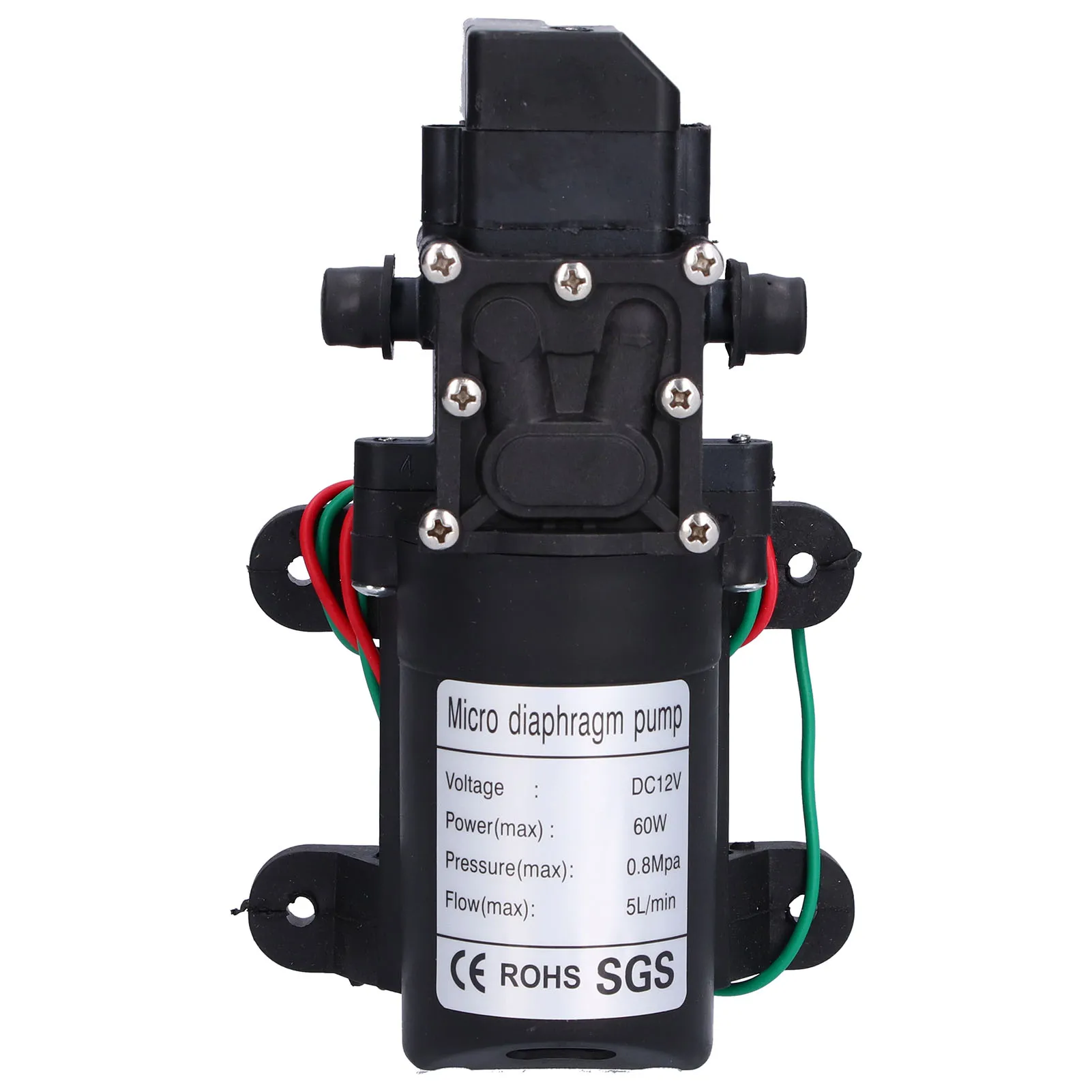 Self Priming Pump 12V Water Pressure Diaphragm Pump 60W Self Priming ...