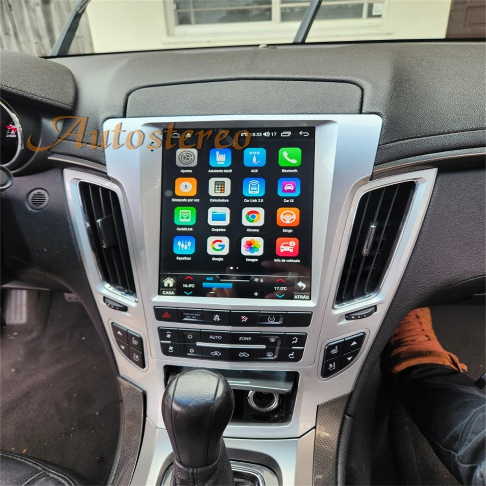 Carplay-Android-12-Tesla-Screen-Car-GPS-Navigation-For-Cadillac-CTS ...