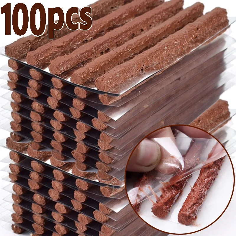 100PCS-Car-Motorcycle-Tire-Repair-Strips-Tubeless-Seal-Strip-Tyre ...
