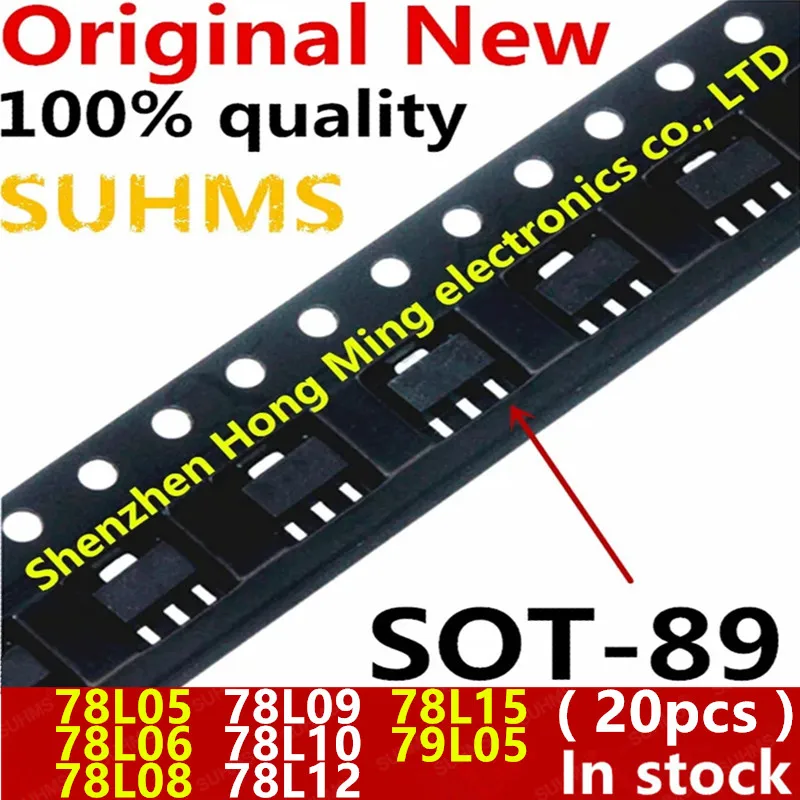 (20piece)100% New 78L05 78L06 78L08 78L09 78L10 78L12 78L15 79L05 SOT ...