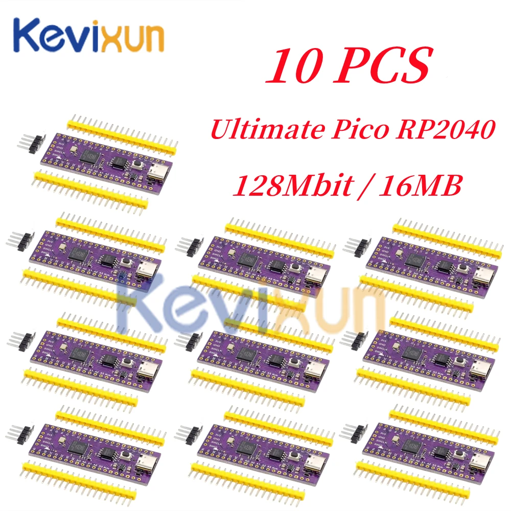 1-10PCS-Ultimate-Pico-RP2040-128Mbit-16MB-compatible-with-raspberry-PI ...