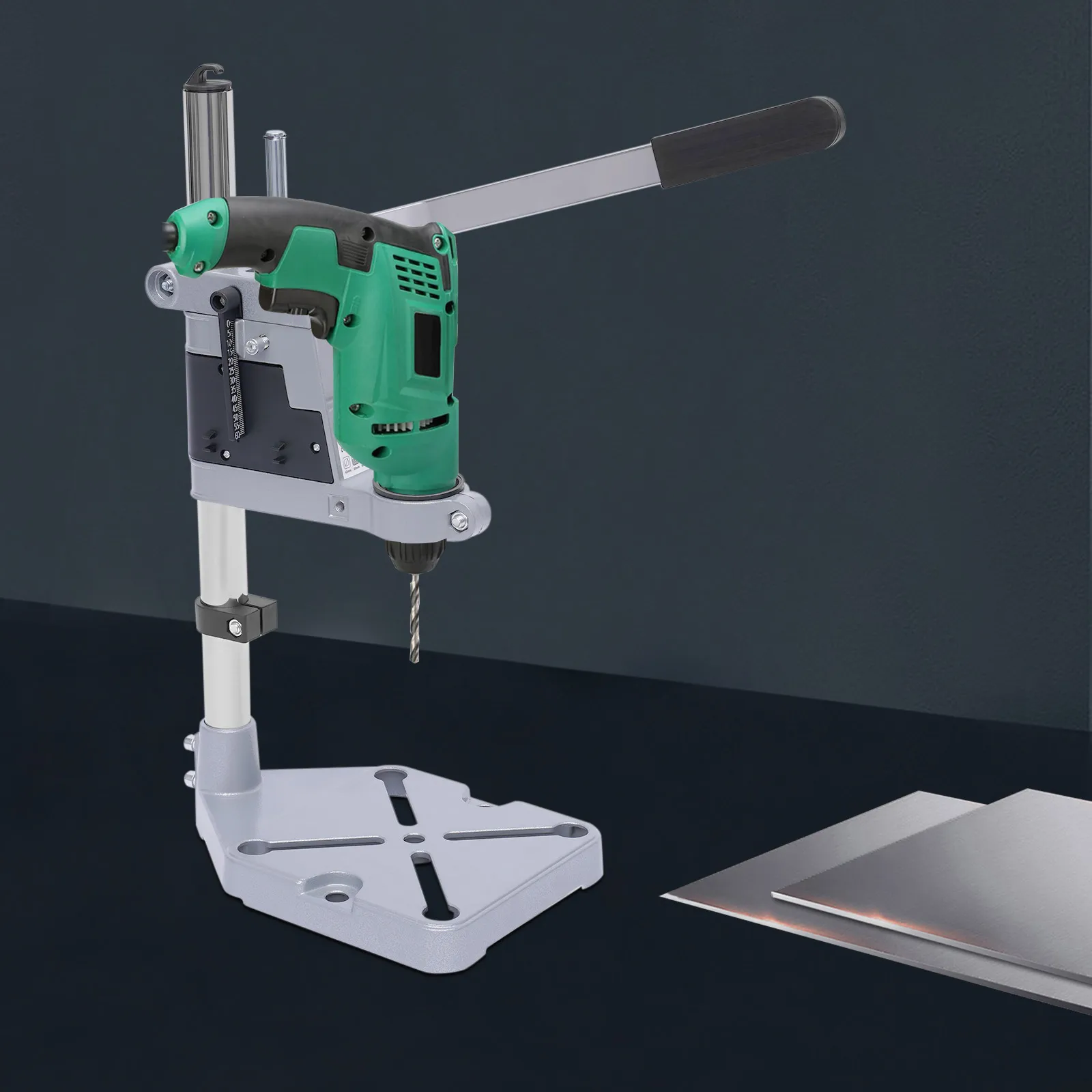 Floor-Drill-Press-Stand-Table-For-Drill-Workbench-Repair-Tool-Clamp-For ...