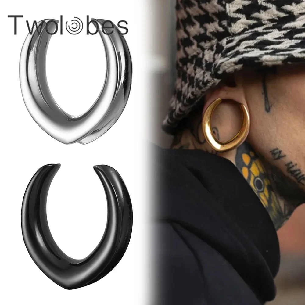 Twolobes-2PCS-New-Fashion-Saddle-Ear-Tunnels-Plugs-Gauges-Expander ...