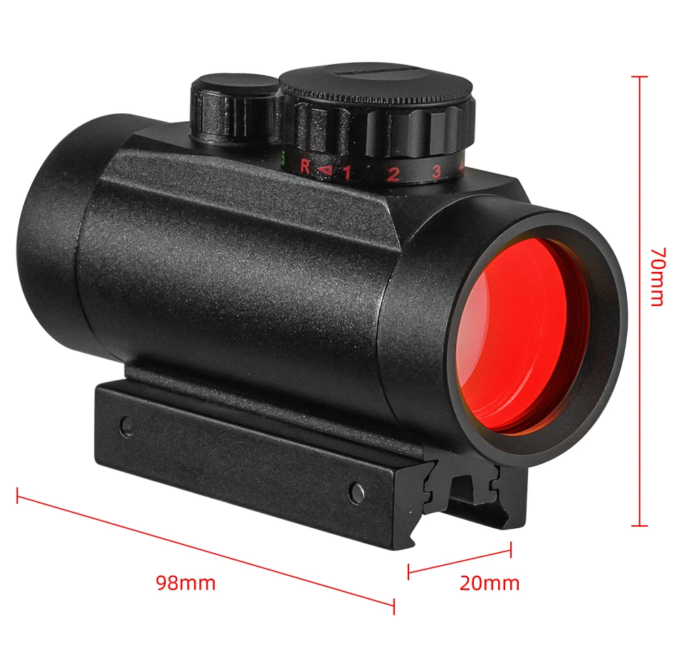 FIRE WOLF 1x40 Hunting Tactical Holographic Riflescopes Red Green Dots ...