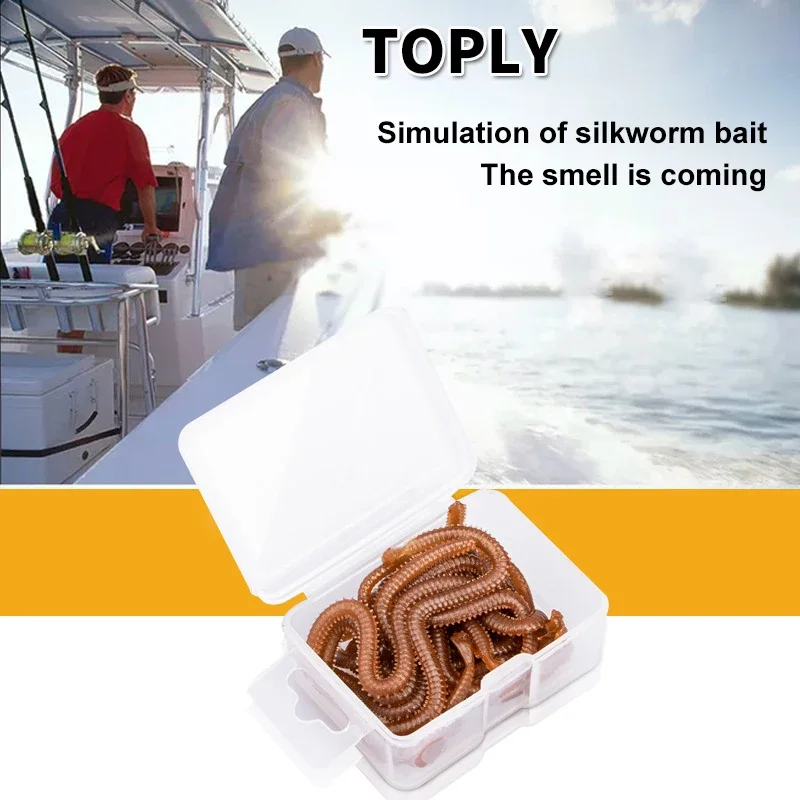 18g-box-Natural-Sandworms-Live-Fishing-Lures-Freshwater-For-Feeder ...