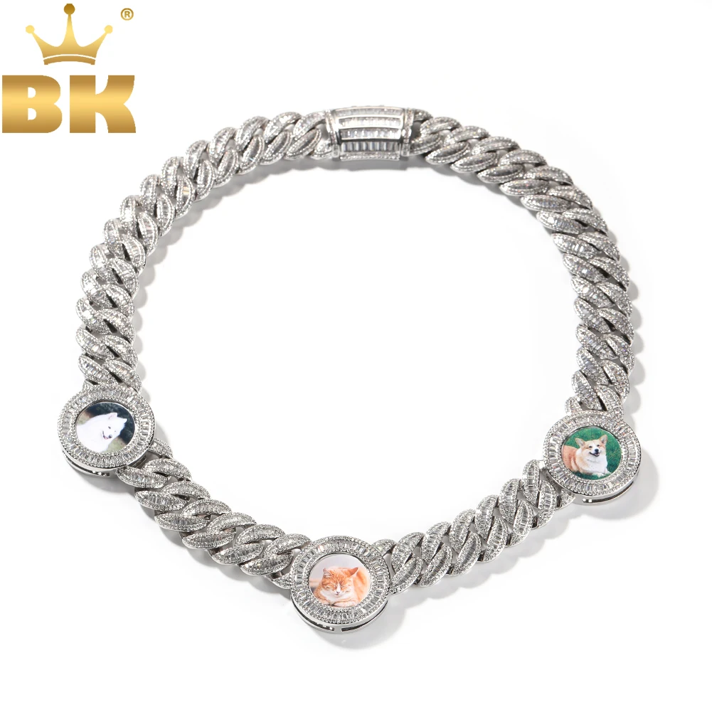 THE-BLING-KING-19mm-Heavy-Maimi-Cuban-Chain-With-3pcs-Medallions-Memory ...
