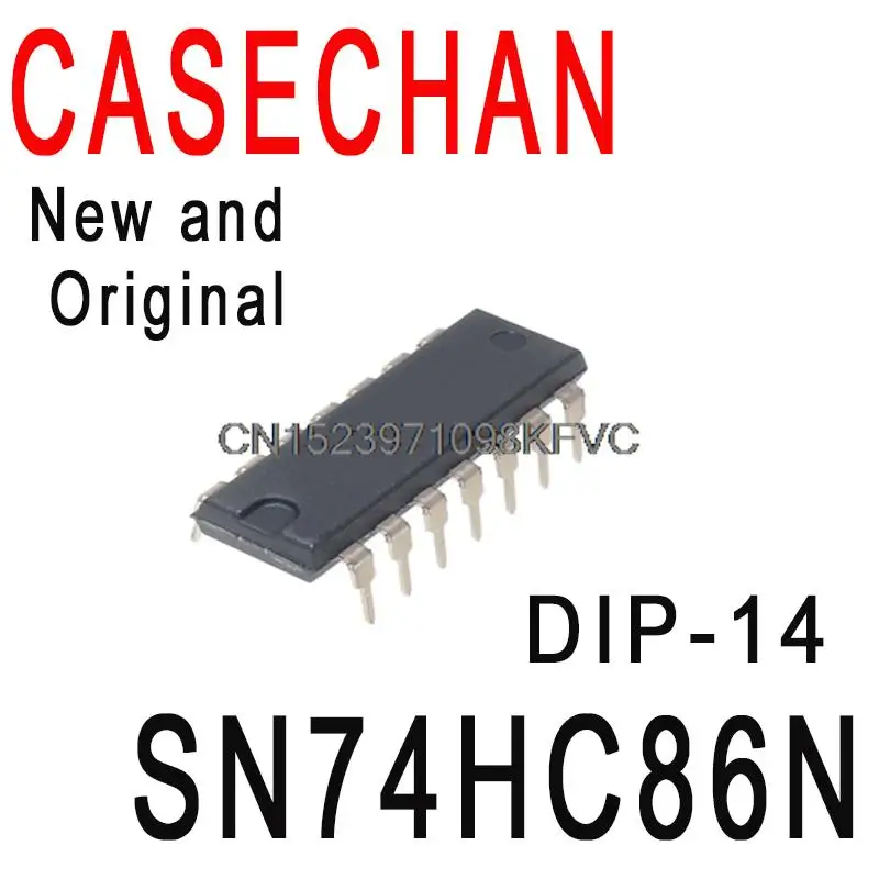 Chip-74HC86-DIP-14-nuevo-y-Original-5-piezas-2-entradas-cuatro-puertas ...