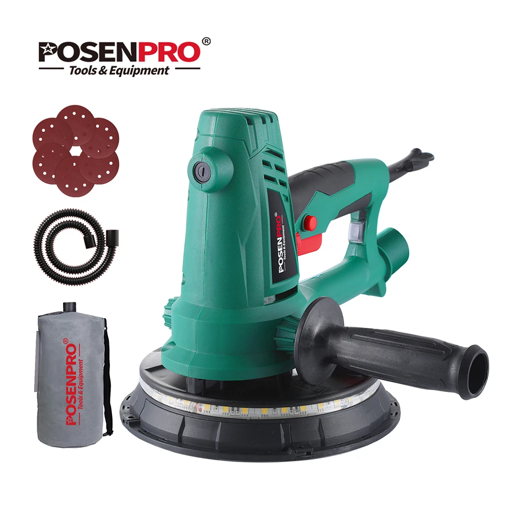750W-180mm-Dry-Wall-Sander-Vacuum-Wall-Polisher-Variable-Speed-Handheld ...